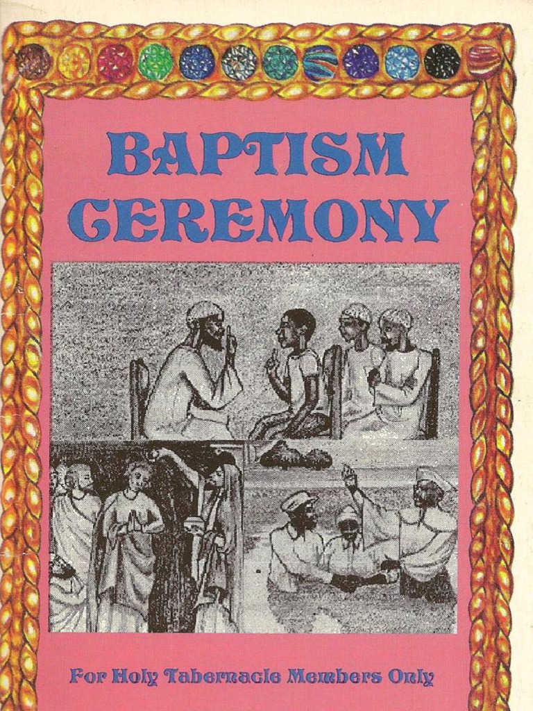 Baptism Ceremony | PDF