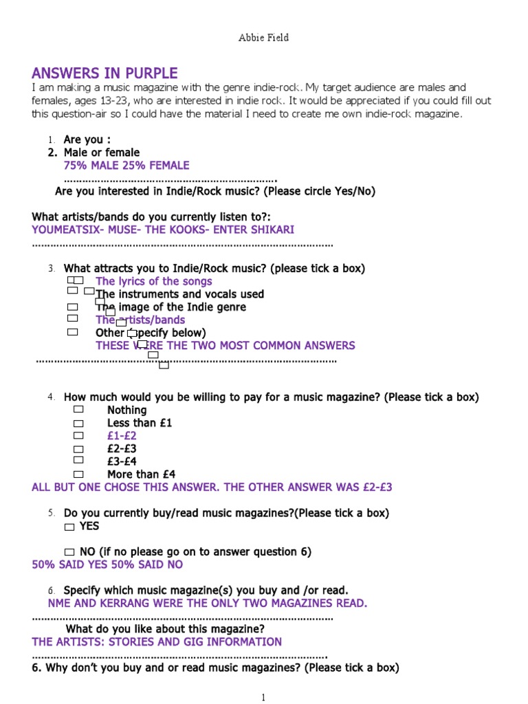 8.questionnaire Proforma Task 8 | PDF