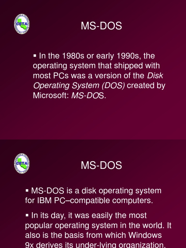 The Evolution of MS-DOS: A Comprehensive History of the Popular Disk ...