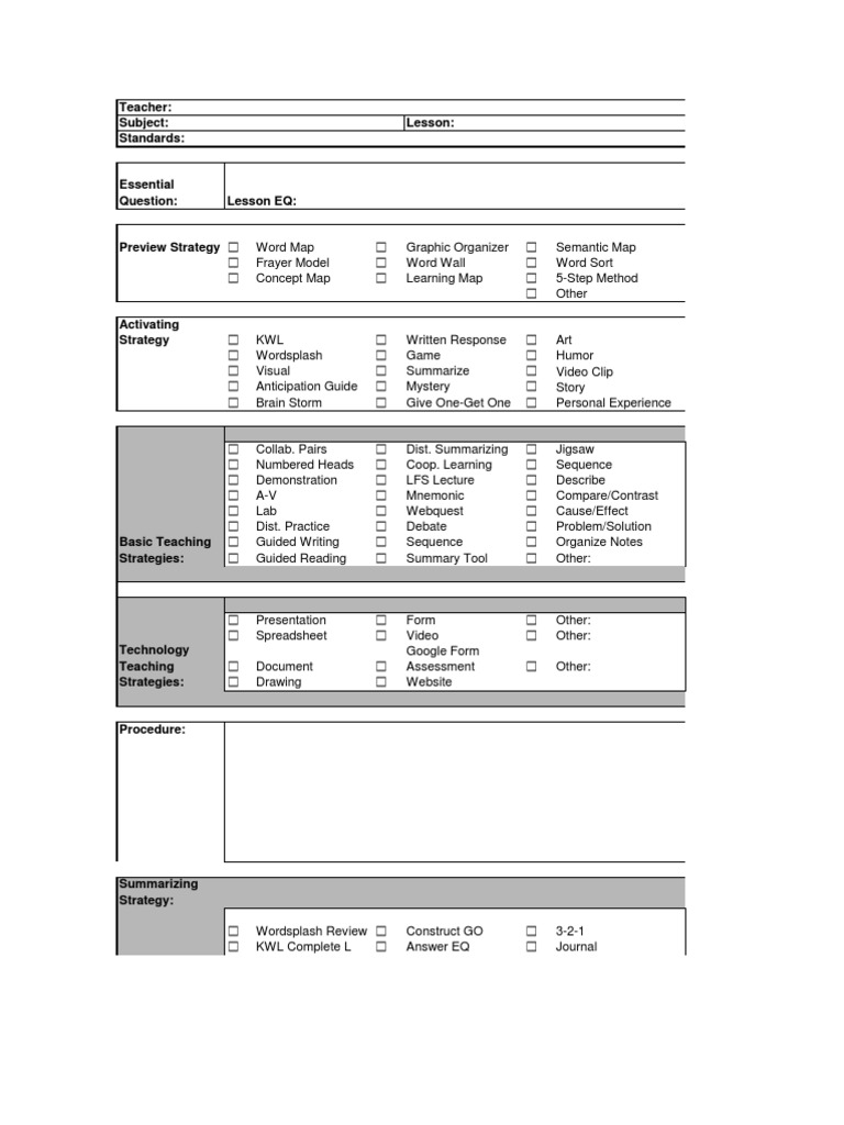 Teaching Strategies and Tools Overview | PDF