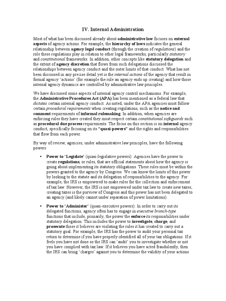 POL611: Module 2B Lecture | PDF | Due Process Clause | Rulemaking