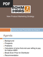 Rohm and Haas Kathon MWX Strategy Analysis | PDF | Sales | Distribution ...