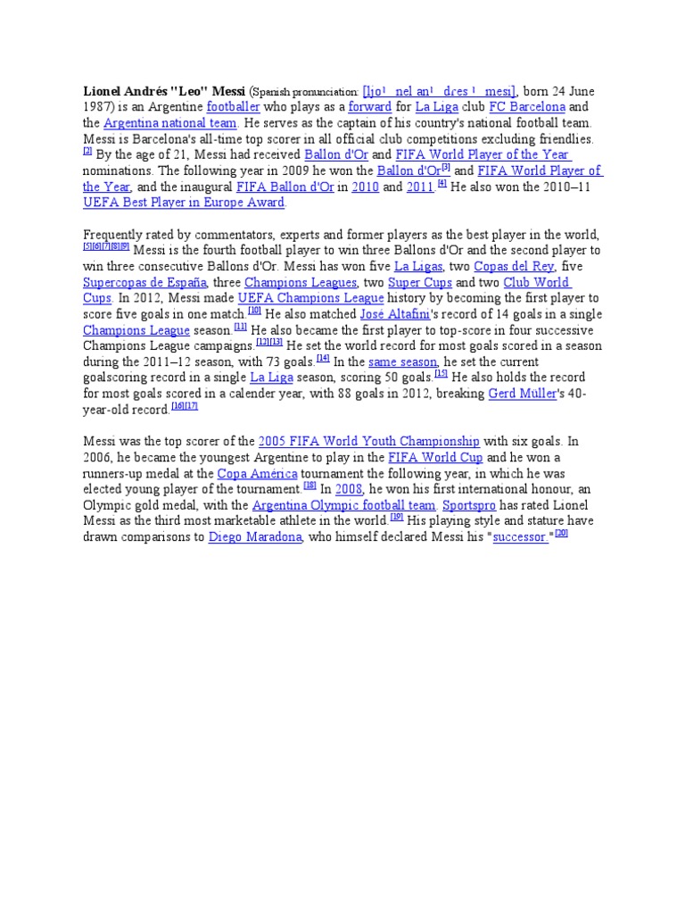 Messi | PDF