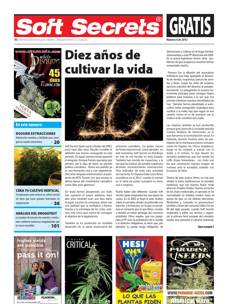 Soft Secrets Spain 06-2012 | Fertilizer | Cannabis (Drug)