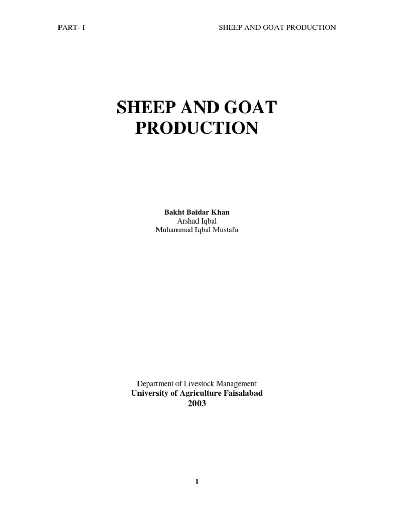 Sheep Goat 1 | PDF | Goat | Sheep