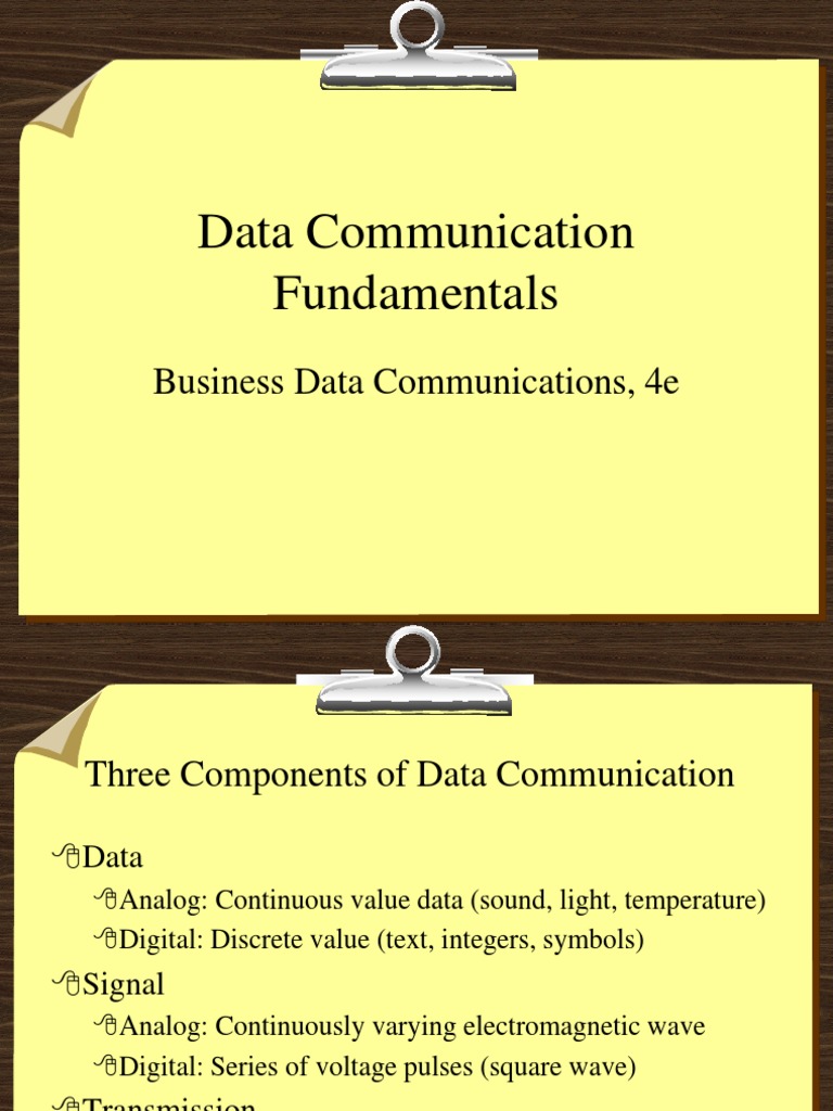 Data Communication Fundamentals | PDF | Modulation | Data Transmission