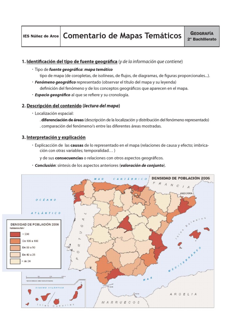 Comentario de Mapa Temático | PDF