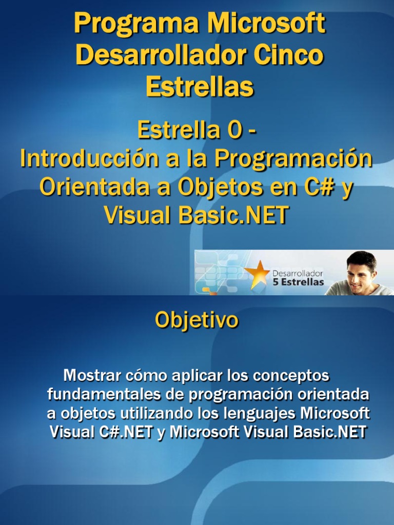 Introducción A La Programación Orientada A Objetos en C# y Visual ...