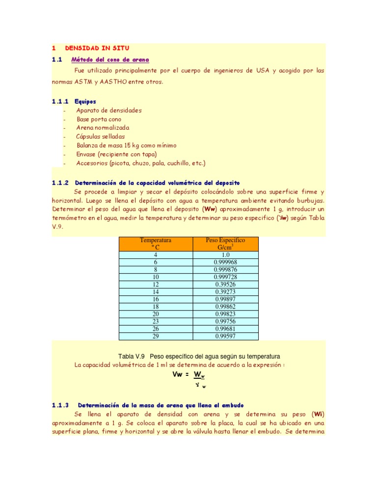 Densi | PDF | Arena | Densidad