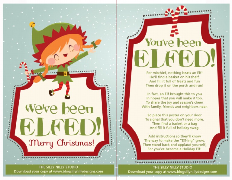 The Silly Nilly Studio You've Been Elfed | PDF