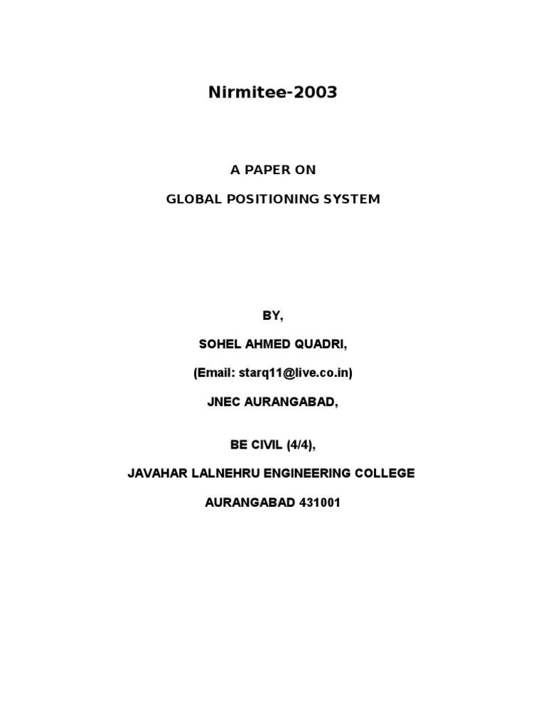 GPS System | PDF