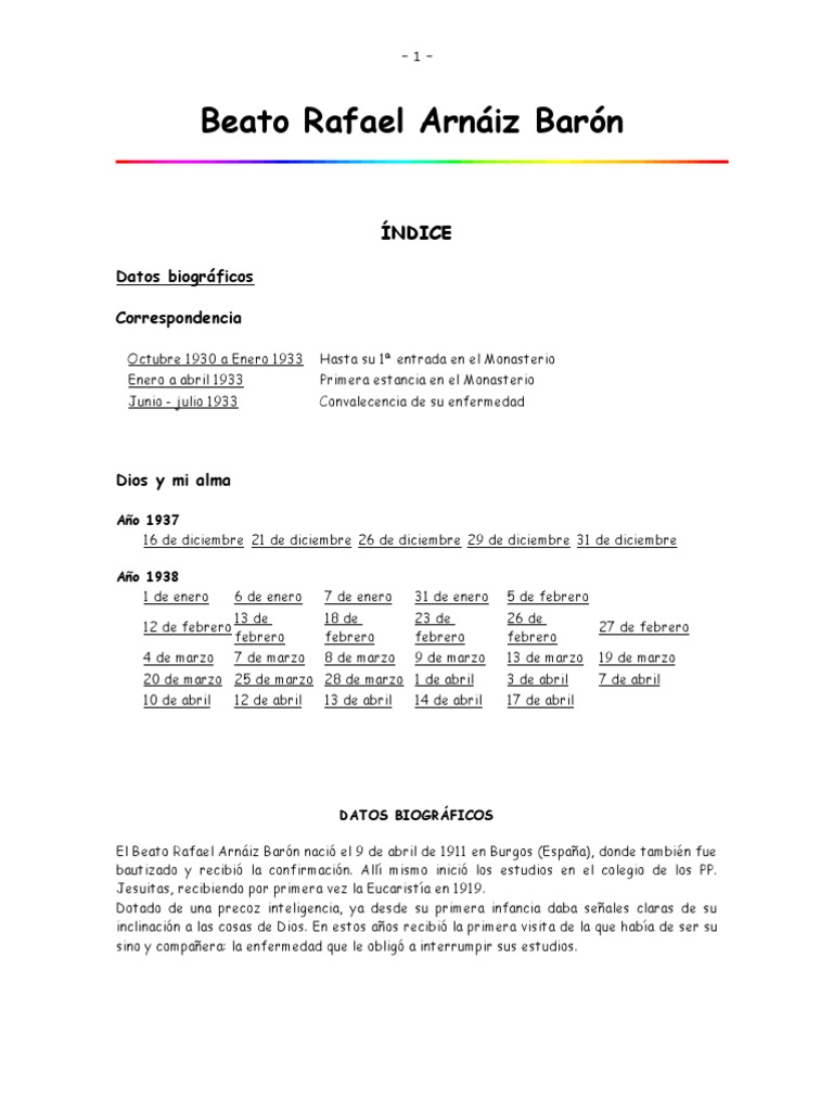 Arnaiz Baron Rafael Beato - Escritos | PDF | María, madre de Jesús ...