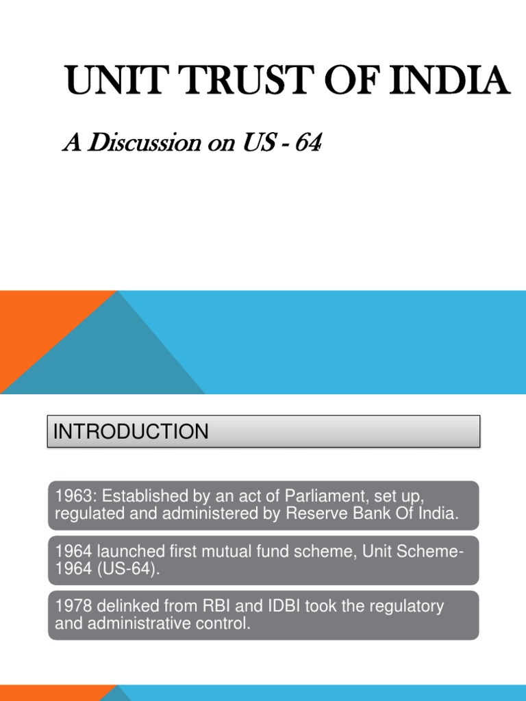 Unit Trust of India | PDF | Dividend | Financial Capital