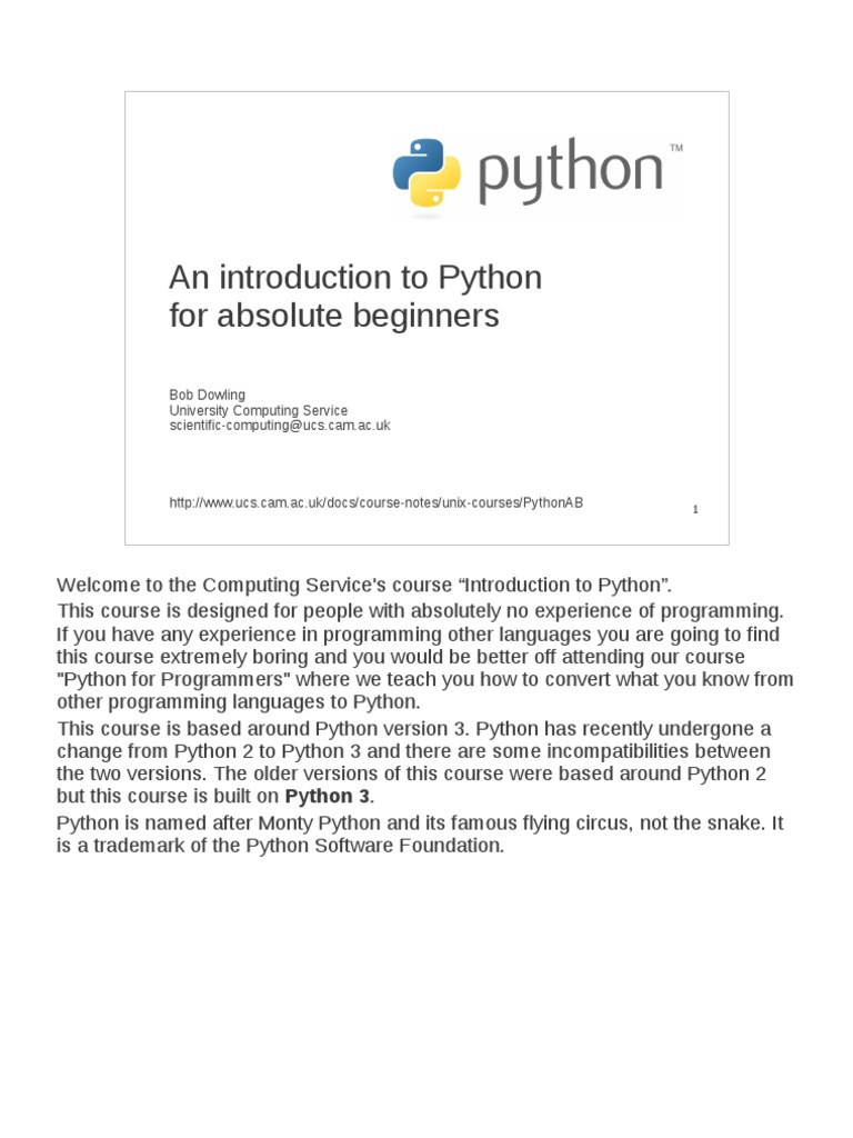 Python | Download Free PDF | Boolean Data Type | Command Line Interface