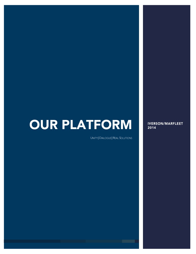 Our Platform - Iverson/Marfleet For Youth Governor/Lt Governor 2014 | PDF
