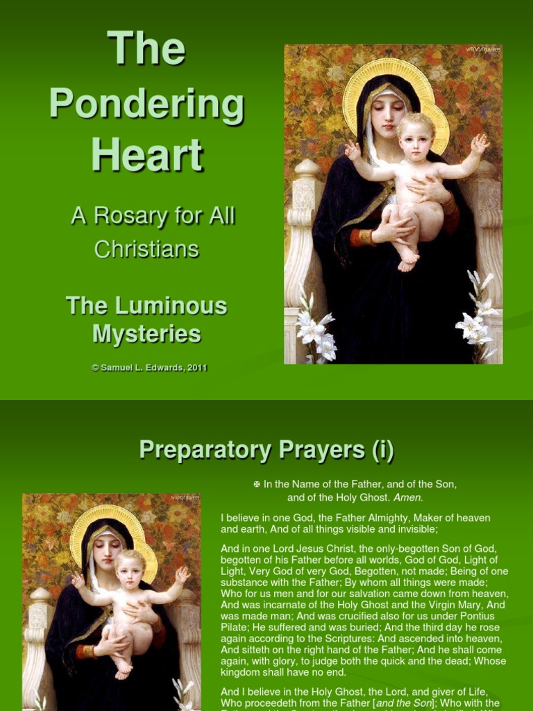 Luminous Mysteries PowerPoint | PDF | Rosary | Mercy