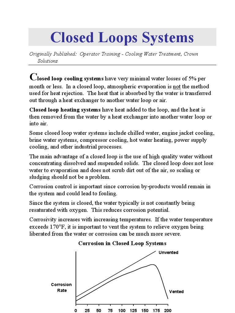 Closed Loop System | PDF | Corrosion | Materials