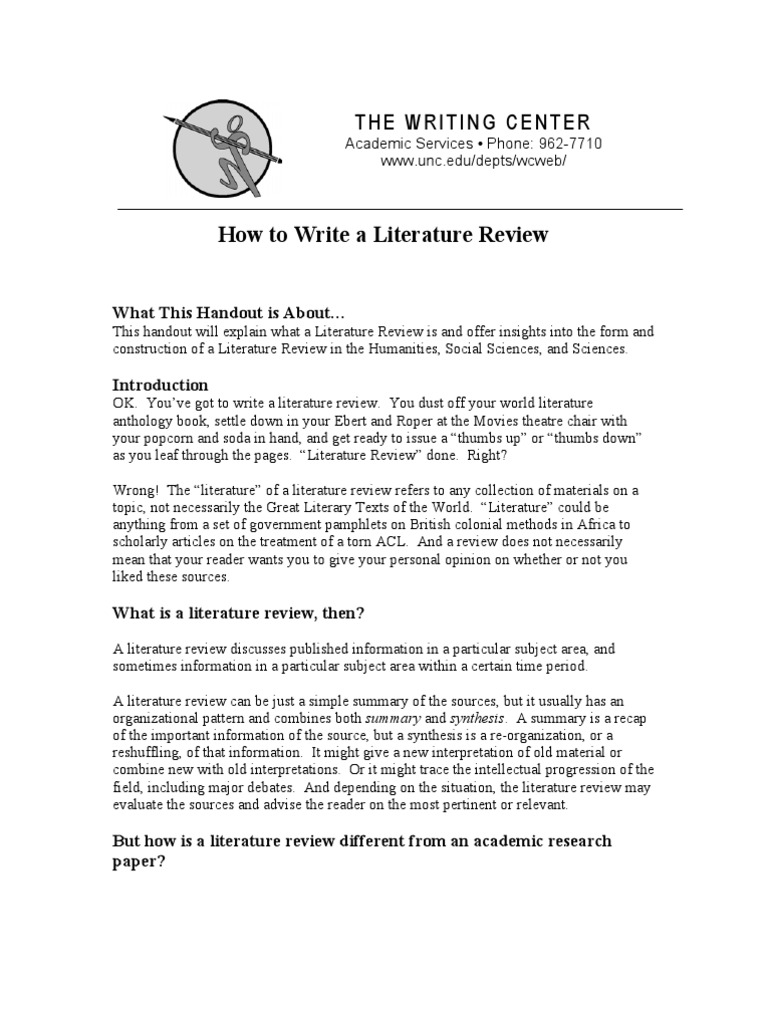 How To Write A Literature Review | PDF | Literature Review | Thesis