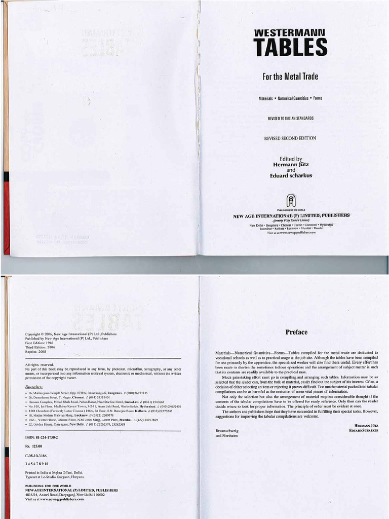 Westermann Tables Materials Classification and Properties | PDF | Alloy ...