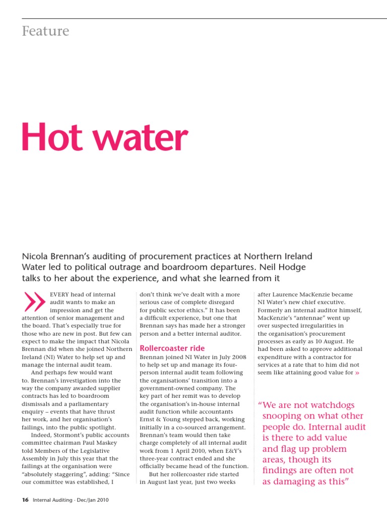 Internal Auditing Magazine December January 2010 - Northern Ireland ...