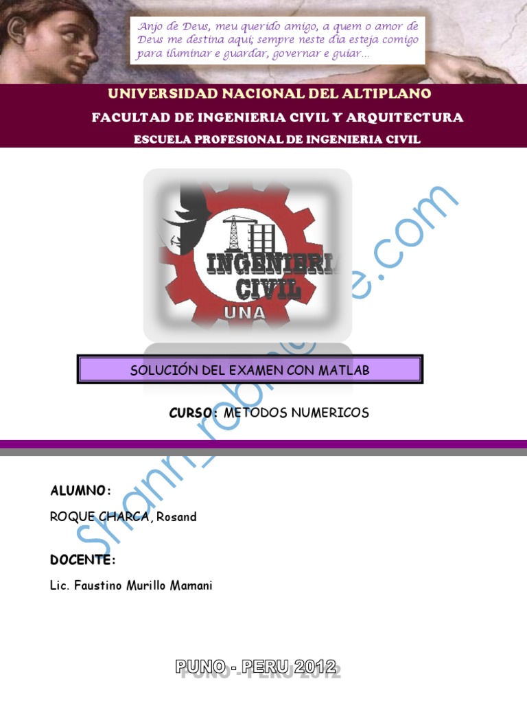 Examen Resuelto Metodos Numericos | PDF | Integral | Análisis numérico