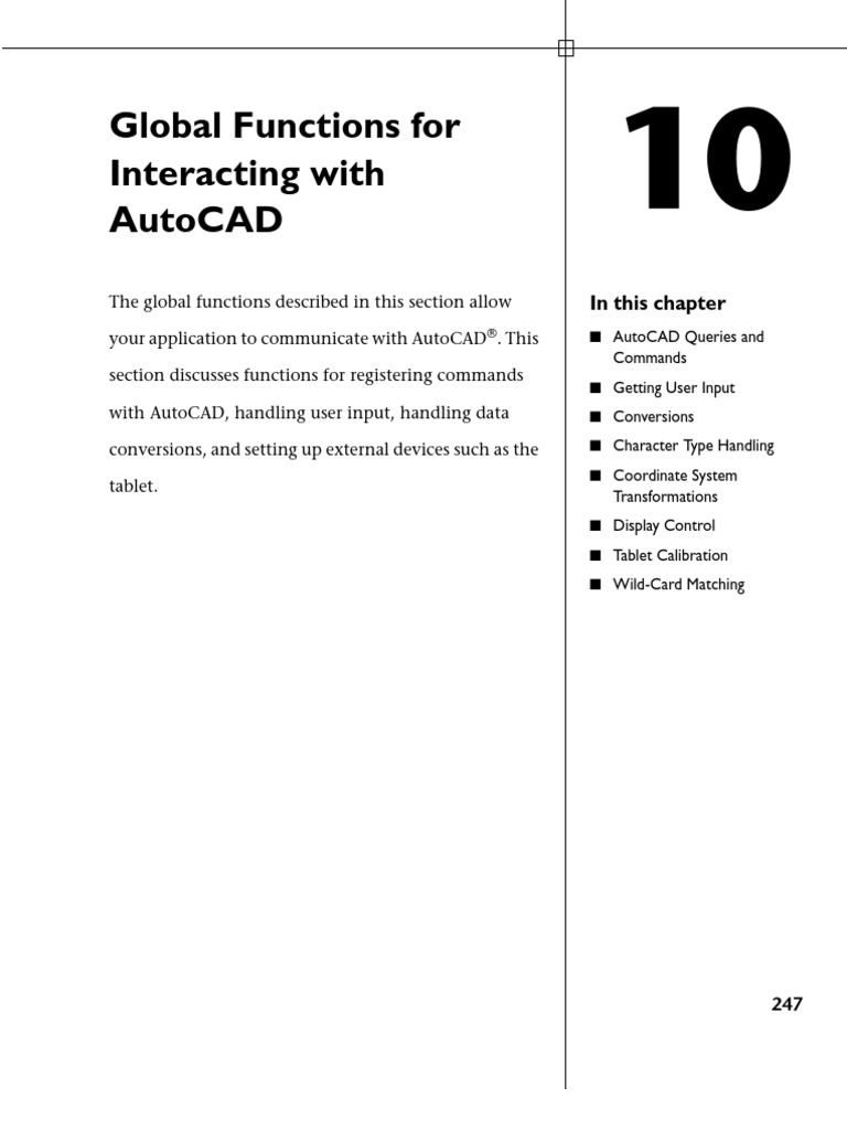 Accessing AutoCAD Commands and Functions from External Applications ...