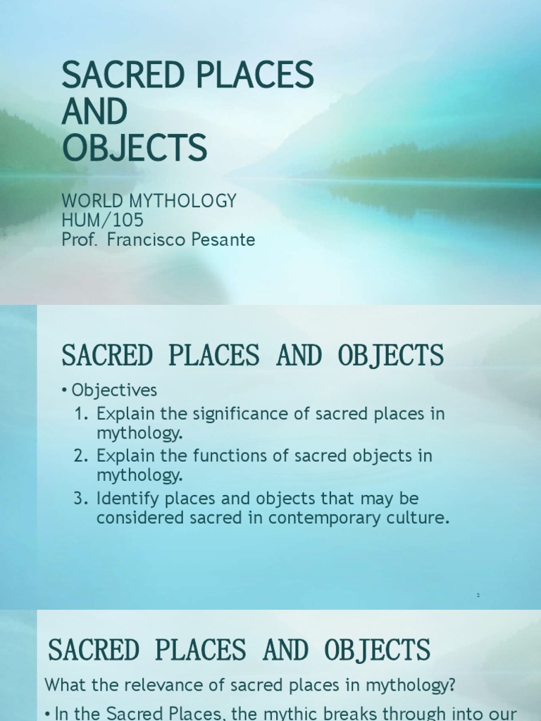 Sacred Places in World Mythology | PDF | Mythology | Shrine