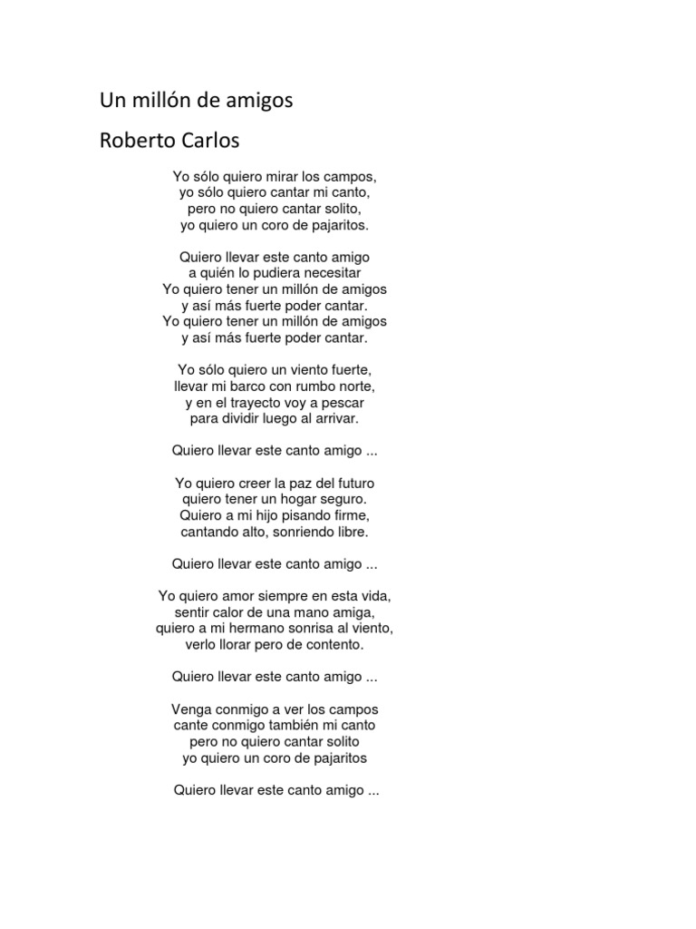 Un Millon de Amigos | PDF