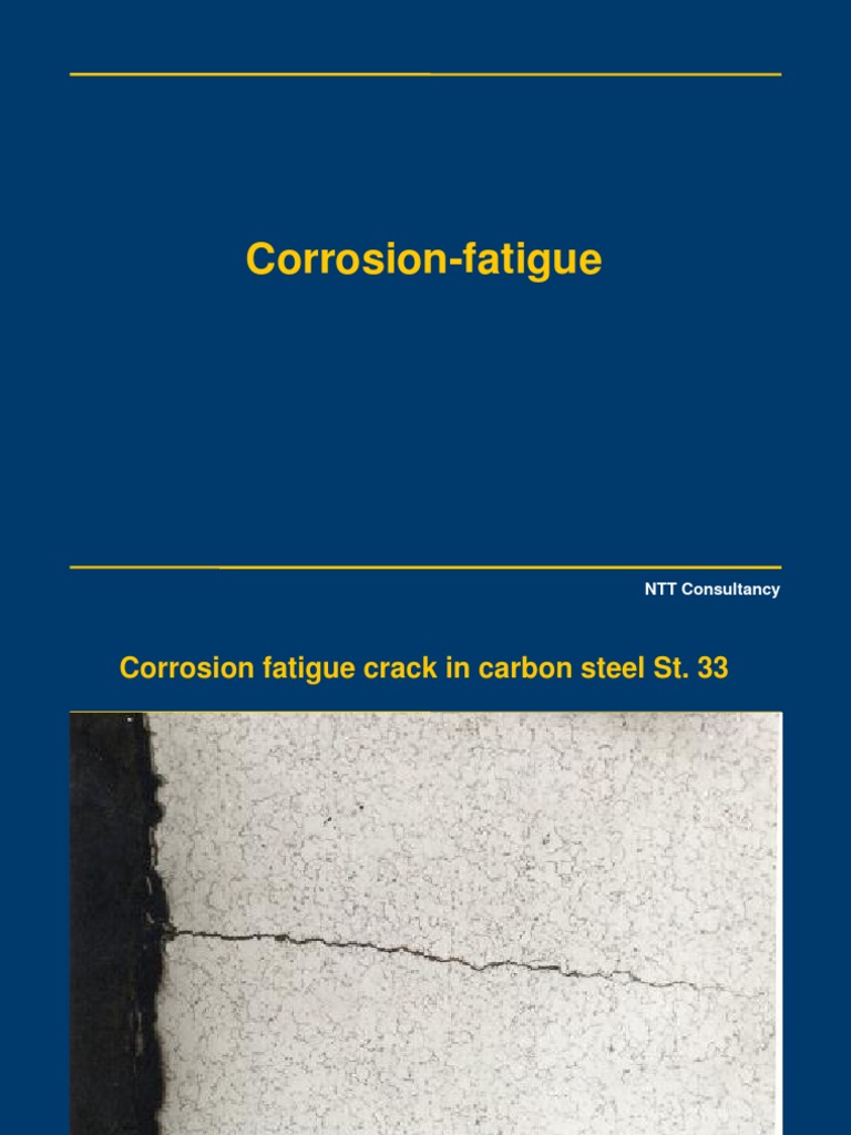 Forms of Corrosion Corrosion-Fatigue Erosion-Corrosion | PDF | Wear ...