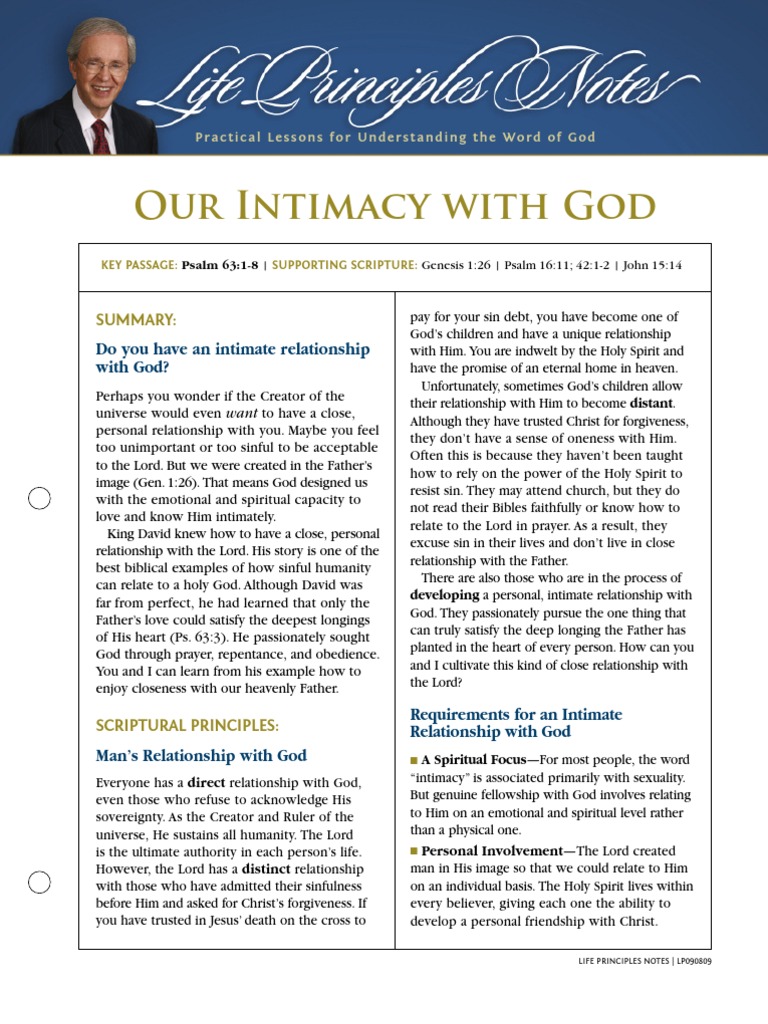 Our Intimacy With God PDF | PDF