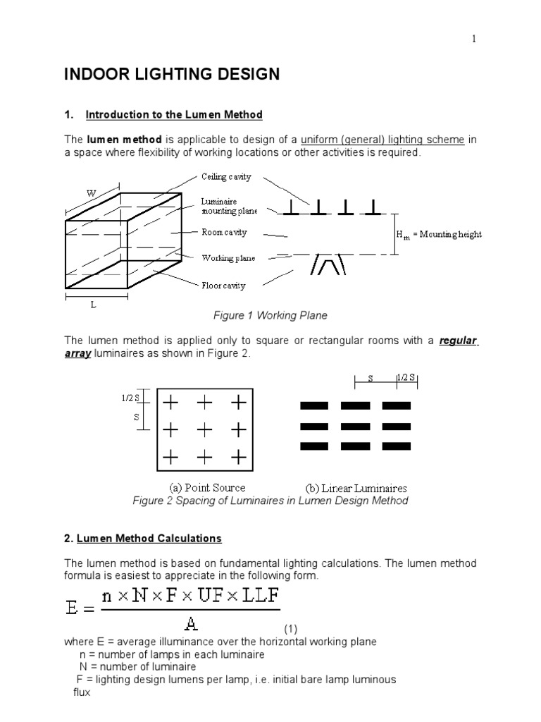 Indoor Lighting Design | PDF | Lighting | Light