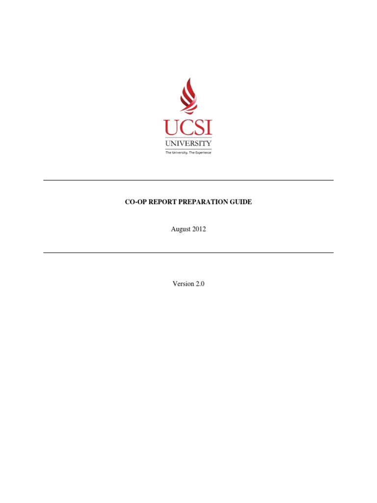 Coop Report Preparation Guide | PDF | Internship | Job Hunting