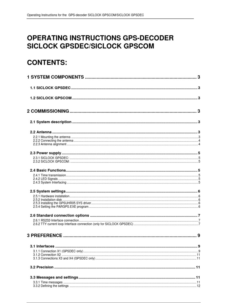 GPS Dec Siemens | Download Free PDF | Dos | Electrical Connector