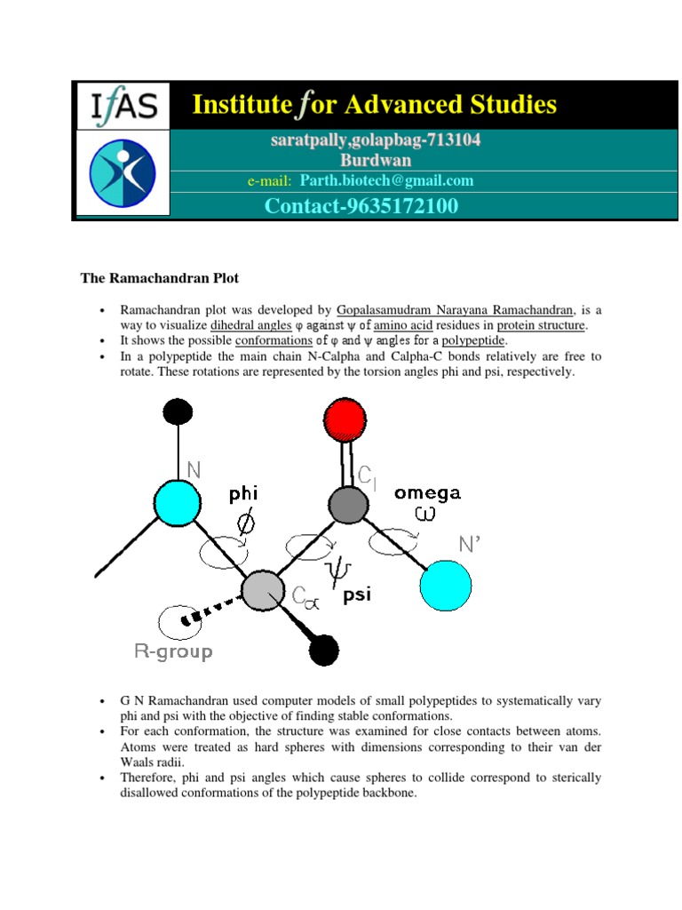 The Ramachandran Plot | Protein Structure | Alpha Helix