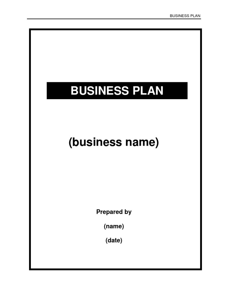 Contoh Format Business Plan 3 | PDF | Balance Sheet | Strategic Management