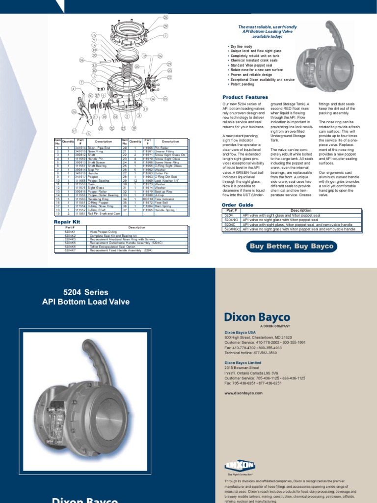Api Bottom Load Valve | PDF | Valve | Bearing (Mechanical)