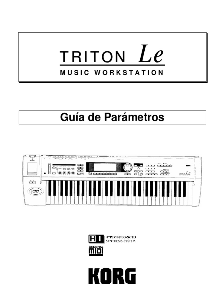 Manual Korg Triton LE en Español | PDF | Escala (música) | Elementos de ...