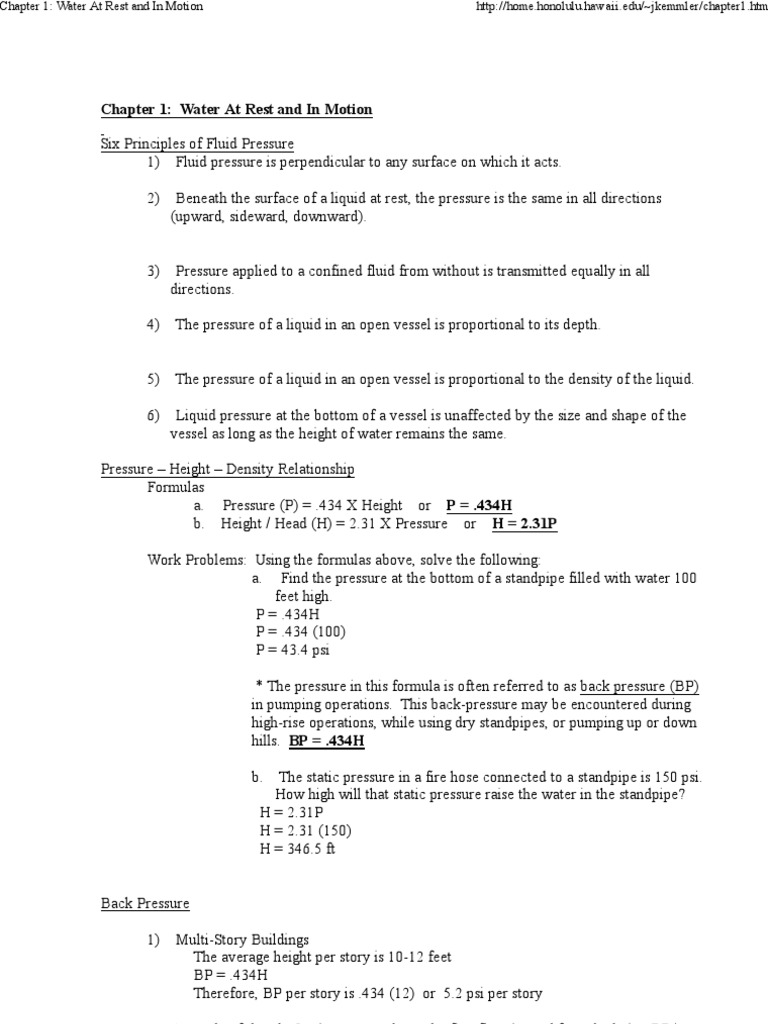 Fire Hydraulic Calculations | Pump | Fire Engine