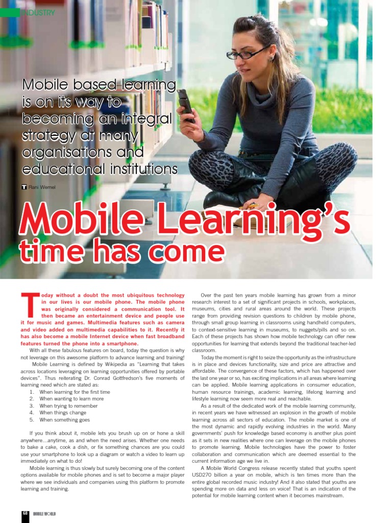 Mobile Based Learning Is On Its Way To Becoming An Integral Strategy at ...