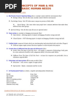 The Concepts of Man and His Basic Needs | PDF | Human | Holism