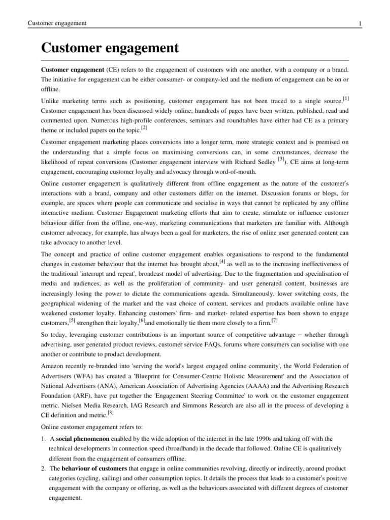 Customer Engagement Model | PDF | Marketing | Communication