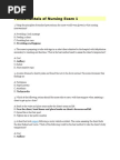 Foundation of Nursing Comprehensive Exam