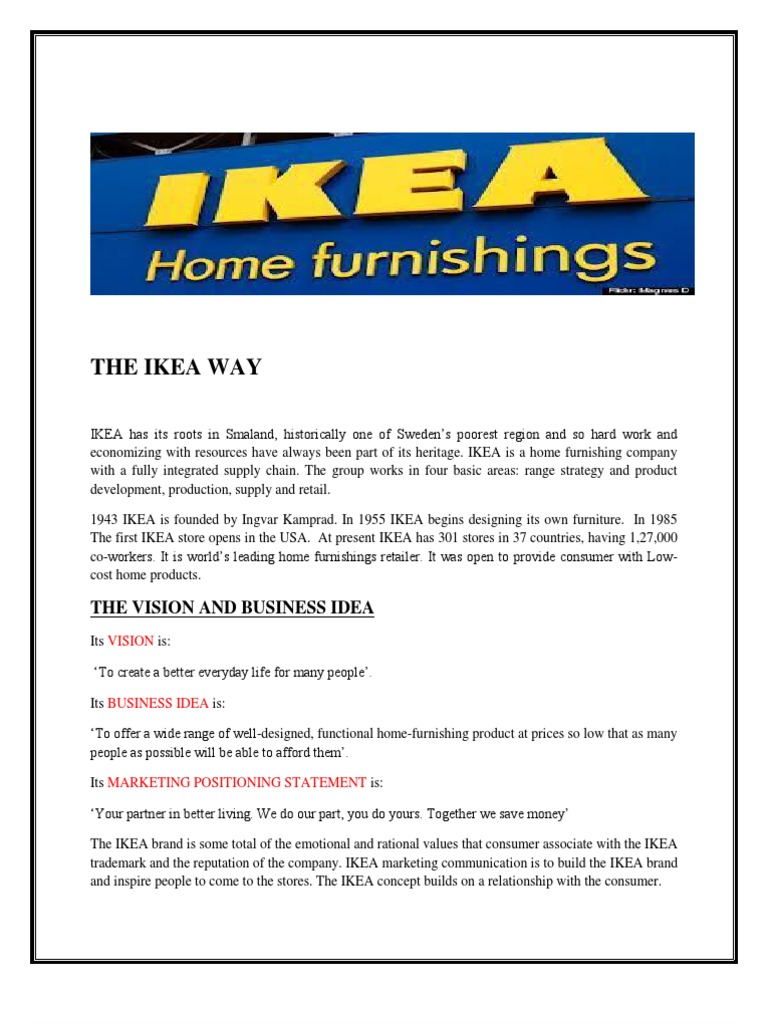 The Ikea Way | PDF | Supply Chain | Employment