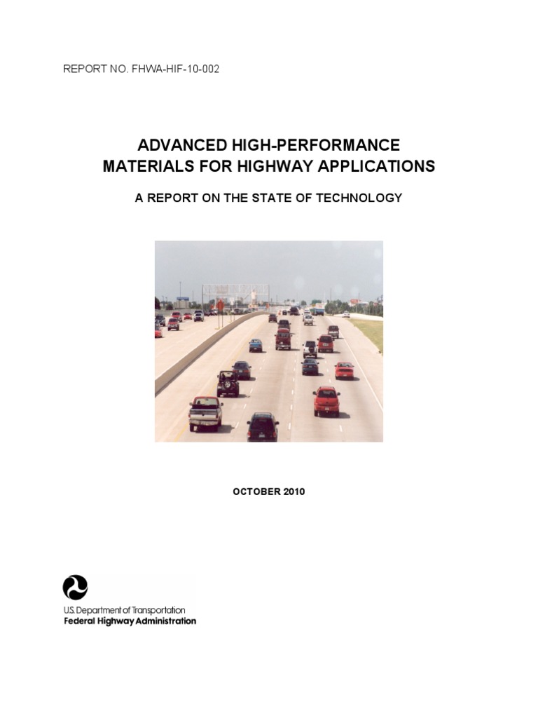 Advanced High-performance Pavement Materials - Fhwa - 2010 -Hif10002 ...
