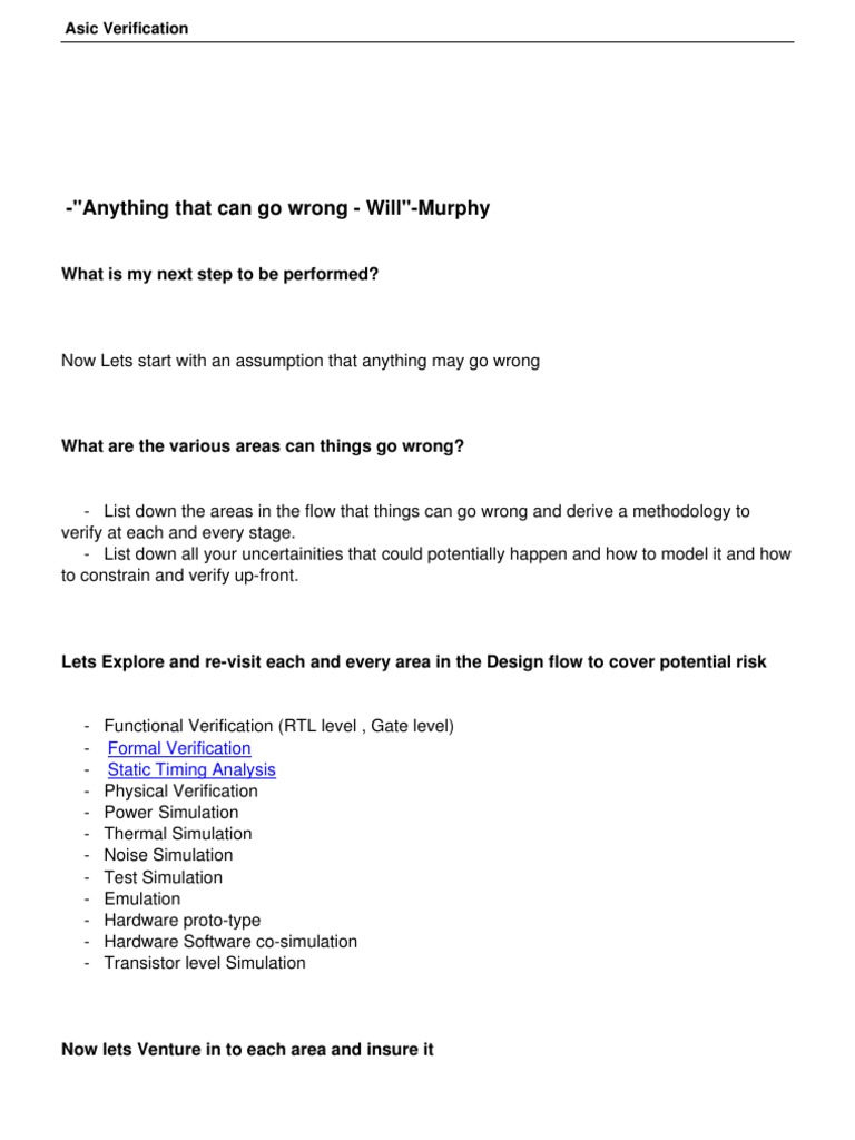 Asic Verification | PDF