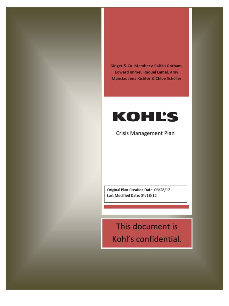 Crisis Management Case Study Pdf Crisis Management Reputation