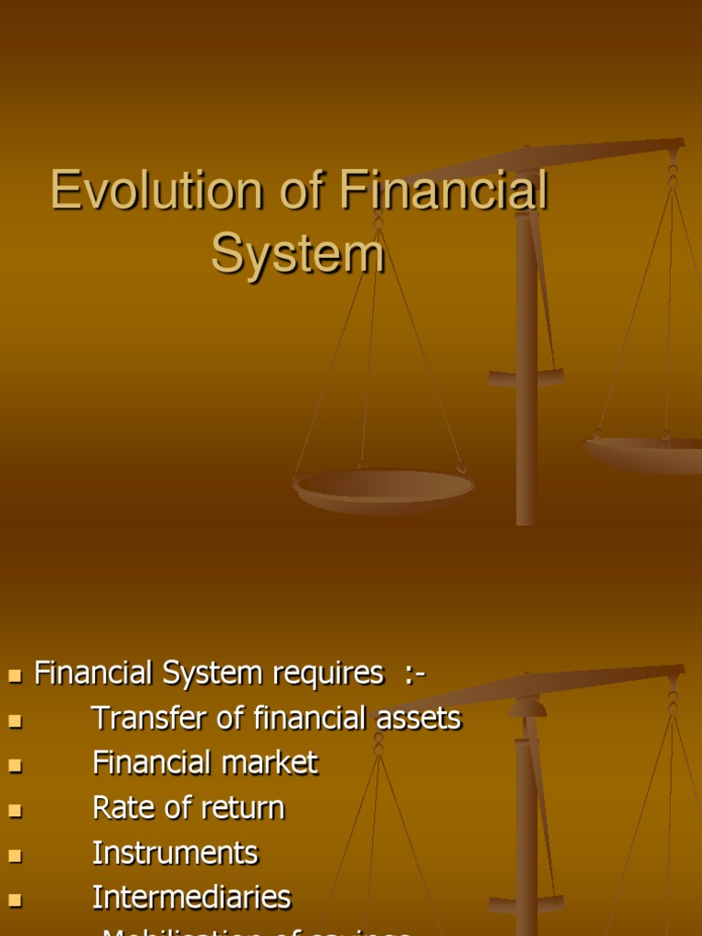 Evolution of Financial System | PDF