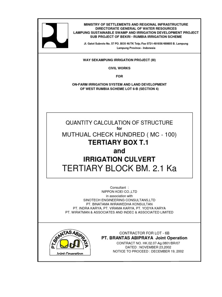Tertiary Block Bm. 2.1 Ka: and Tertiary Box T.1 | PDF