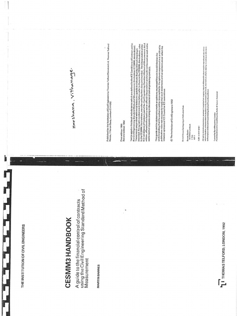 CESMM3 Handbook | PDF