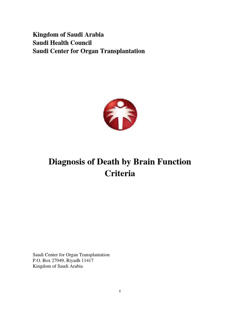 Brain Death Diagnosis Protocol KSA | PDF | Coma | Health Care